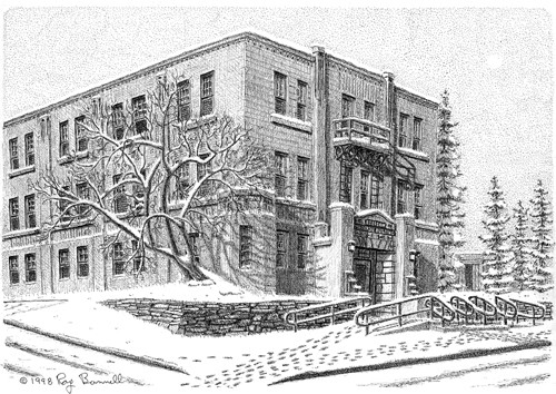 Quirky Eielson building at University of Alaska, Fairbanks, has an art ...