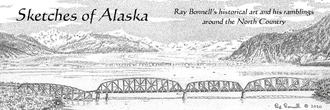 Autumn leaves and melting snow - October 2015 - Sketches of Alaska