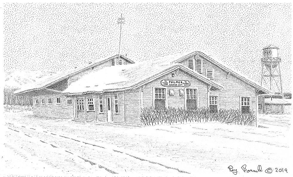 Palmer train depot served as a link between Matanuska Colony and the ...