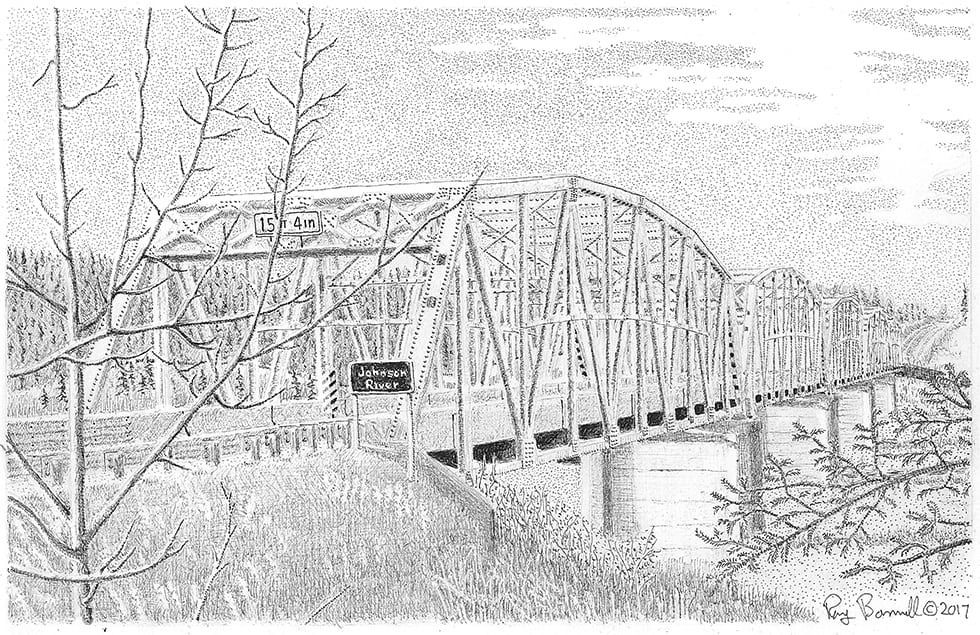 River Bridge Drawing